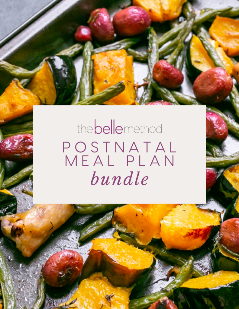 Postnatal Meal Plan Bundle - The Belle Method
